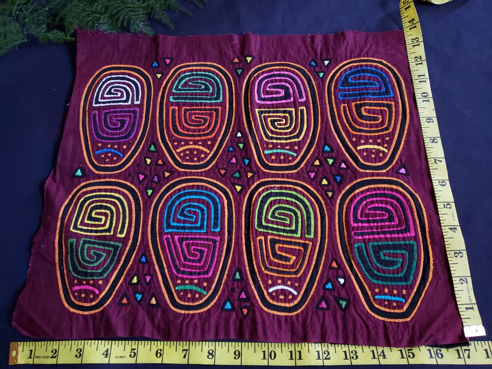 Panama Kuna Mola Folk Art Reverse Applique Embroidery Quilted 1084 | eBay