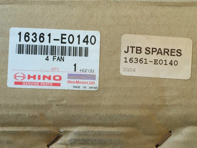 Hino Cooling Fan Blade 16361E0140 16361-e0140 500 Series 620 Mm Japan ...