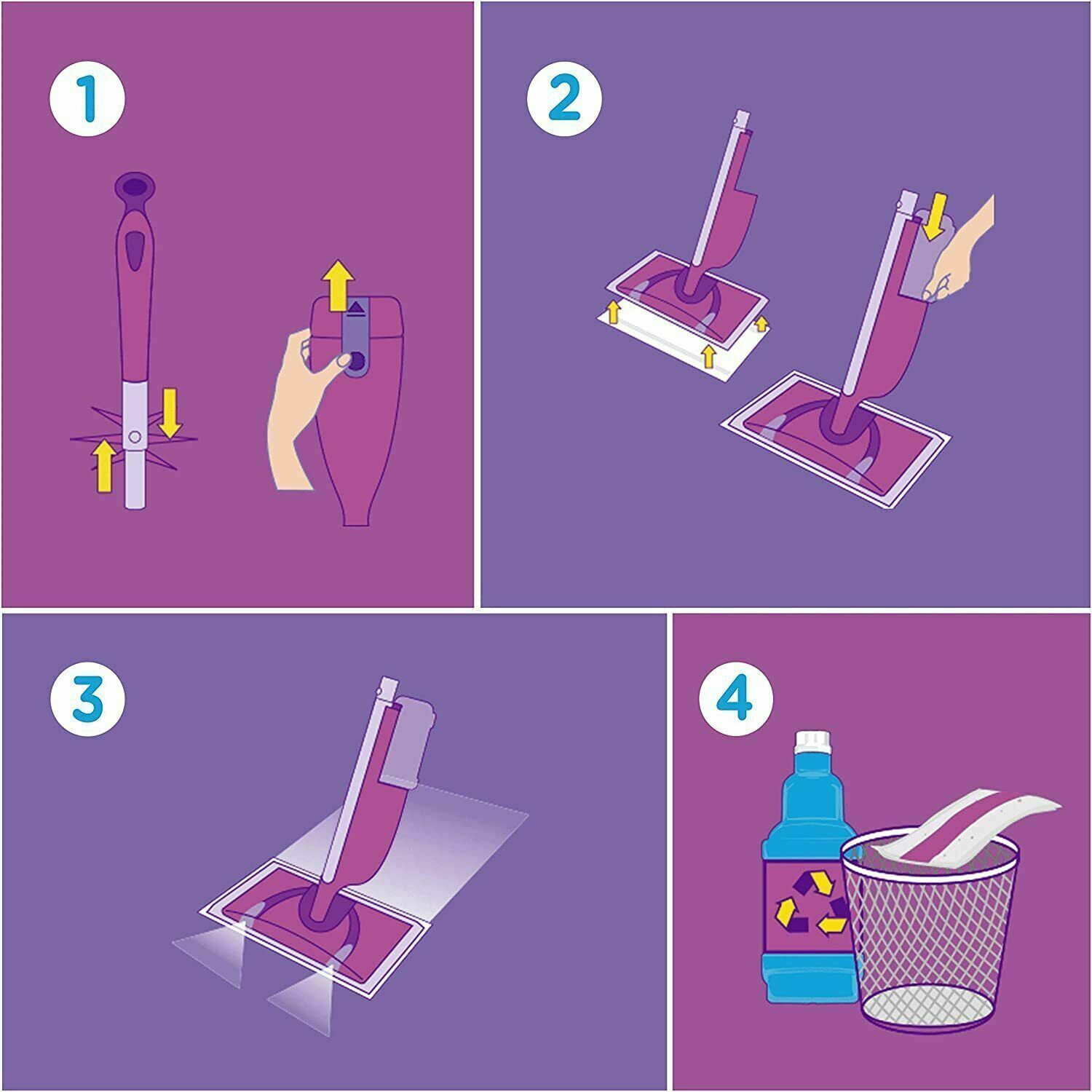 Flash Power Mop Starter Kit Dual Spray Mop For Any Type of Floor OR ...