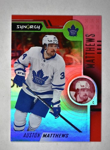 2022-23 UD Synergy Bounty Red Codes #19 Auston Matthews - Toronto Maple ...