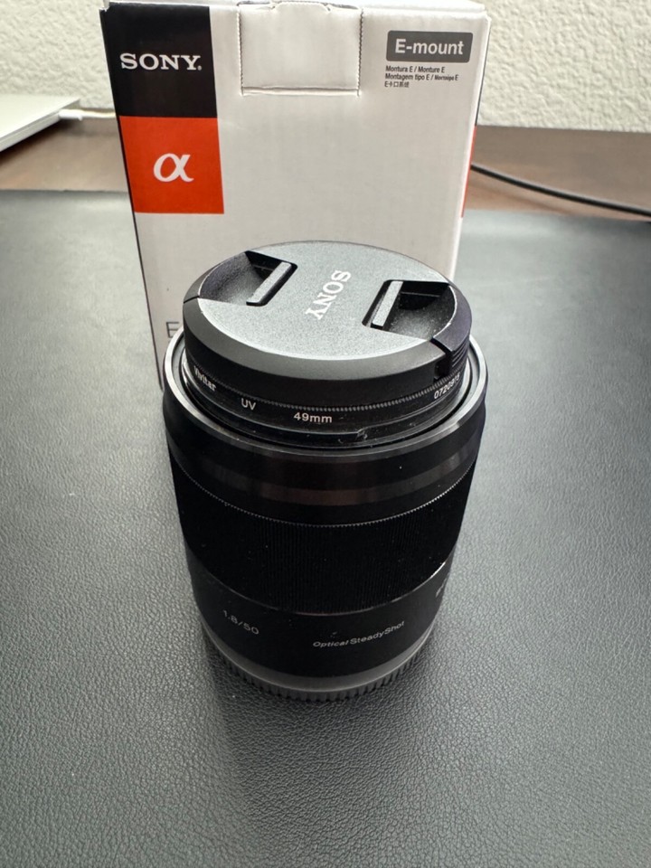 Sony SEL 50mm f/1.8 Standard Prime Lens with Filter and Original ...