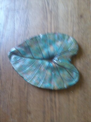Handcrafted concrete painted elephant ear leaf casting, new | eBay