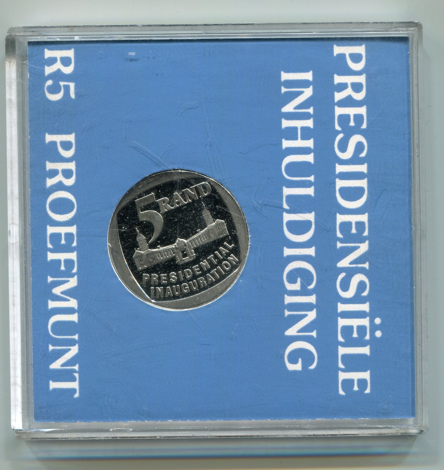 South Africa Official Inauguration Proof 1994 R5 Coin 5R in original ...