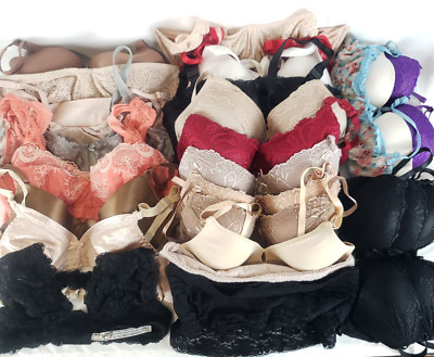 Mixed Bra Lot of 26 Olga Free People Natori Damaged For Repurpose or ...