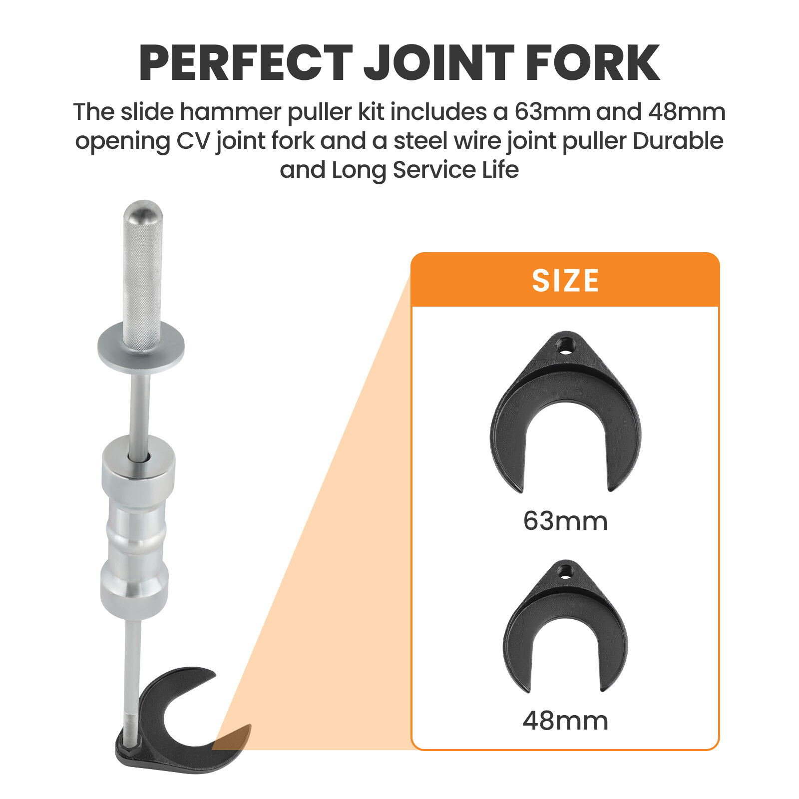 Inner CV Joint Puller Slide Hammer Wheel Drive Axle Half Shaft Removal ...