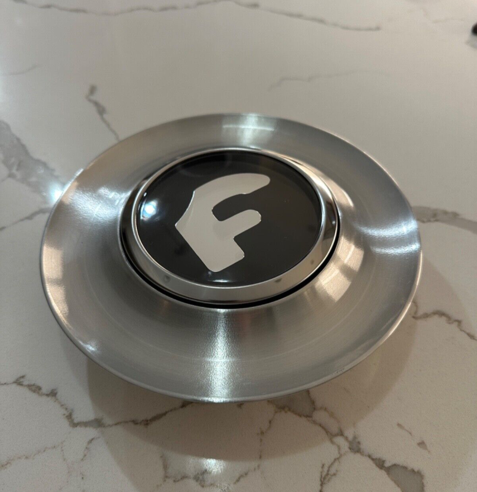 1 Pc Floating Center Caps For Forgiato XL Hubcap Rim Brush Nickel ...