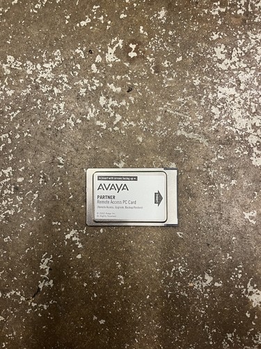 Avaya Partner ACS Remote Access PC Card 12G5 700252455X | eBay
