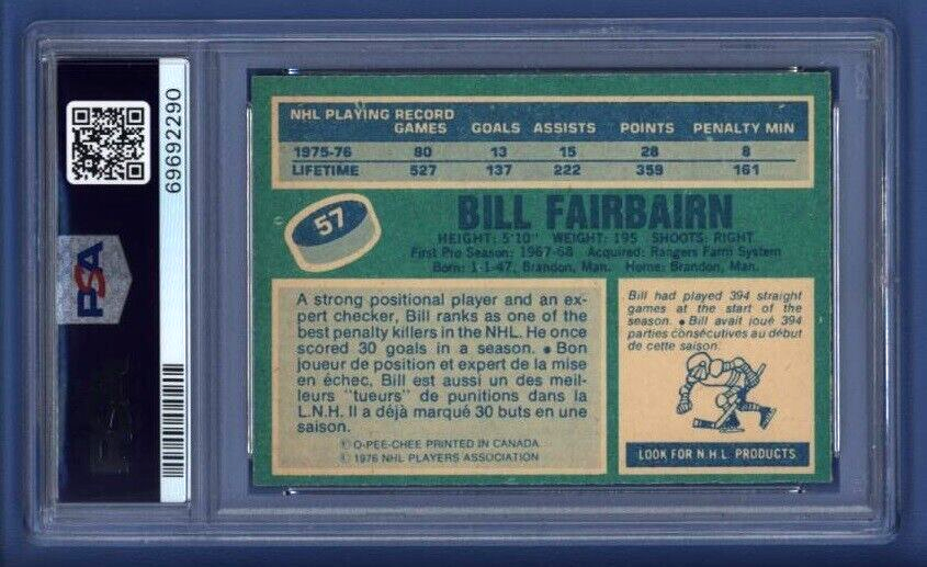 1976-77 O-Pee-Chee - Bill Fairbairn #57 for sale online | eBay