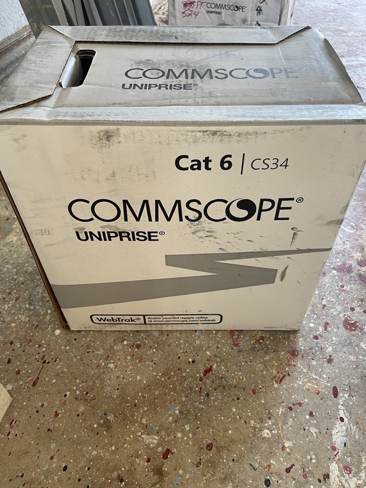 Commscope CS34P 23/4P Cat6 U/UTP WebTrak Plenum CMP Network Cable Pink ...