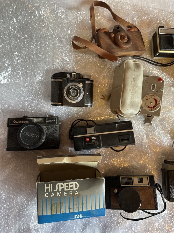 Vintage Film Camera Lot of 10 - Vivtar, Beacon, GAF, Winsor, Diana | eBay