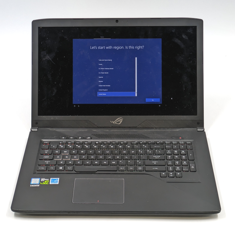 ASUS ROG GL703V 17.3" i7-7700HQ 32GB DDR4 256GB SSD + 1TB HDD SSD GTX ...