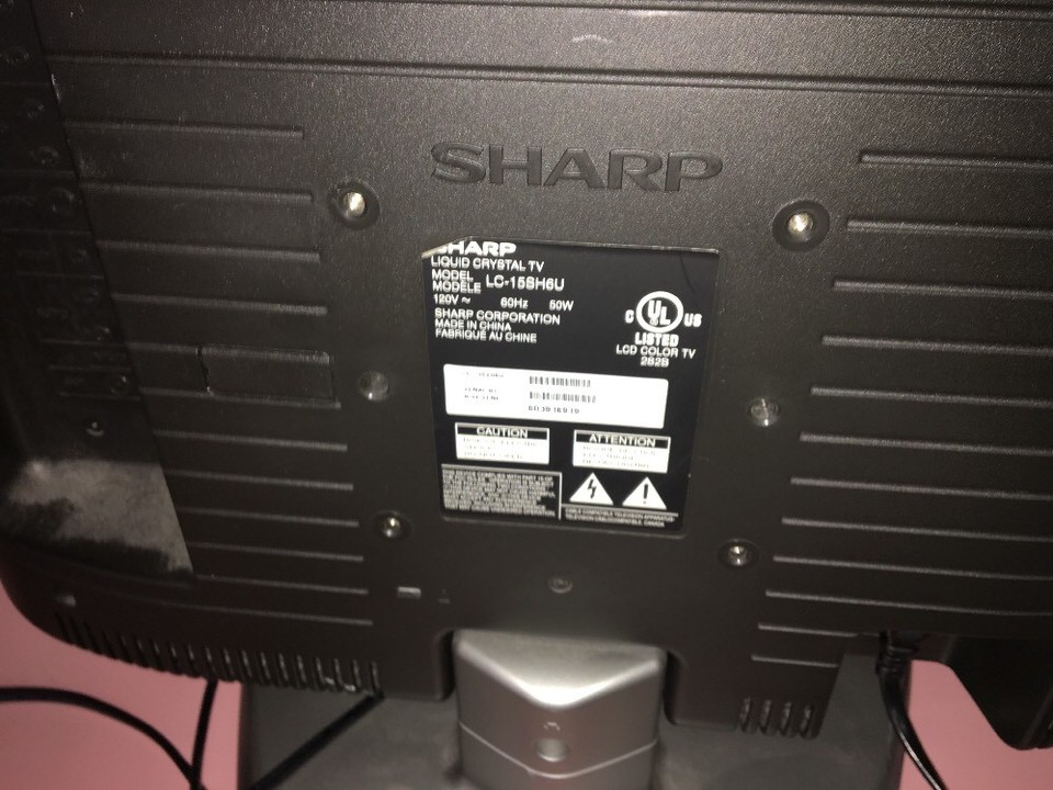 Sharp LC-15SH6U LCD TV SD Retro Games 480i 480p Tested Working 15 ...