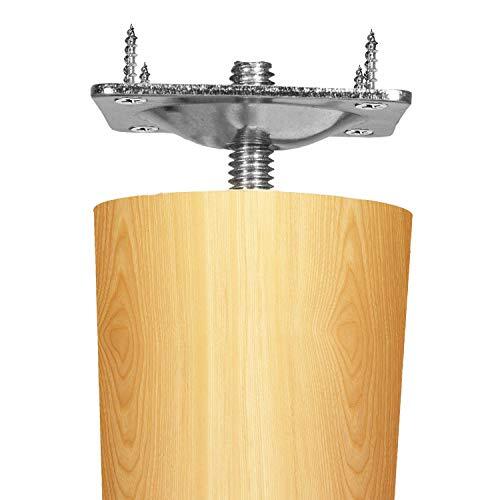 4 Pcs Leg Mounting Plates with Screws for Sofa Couches Tables Furniture ...