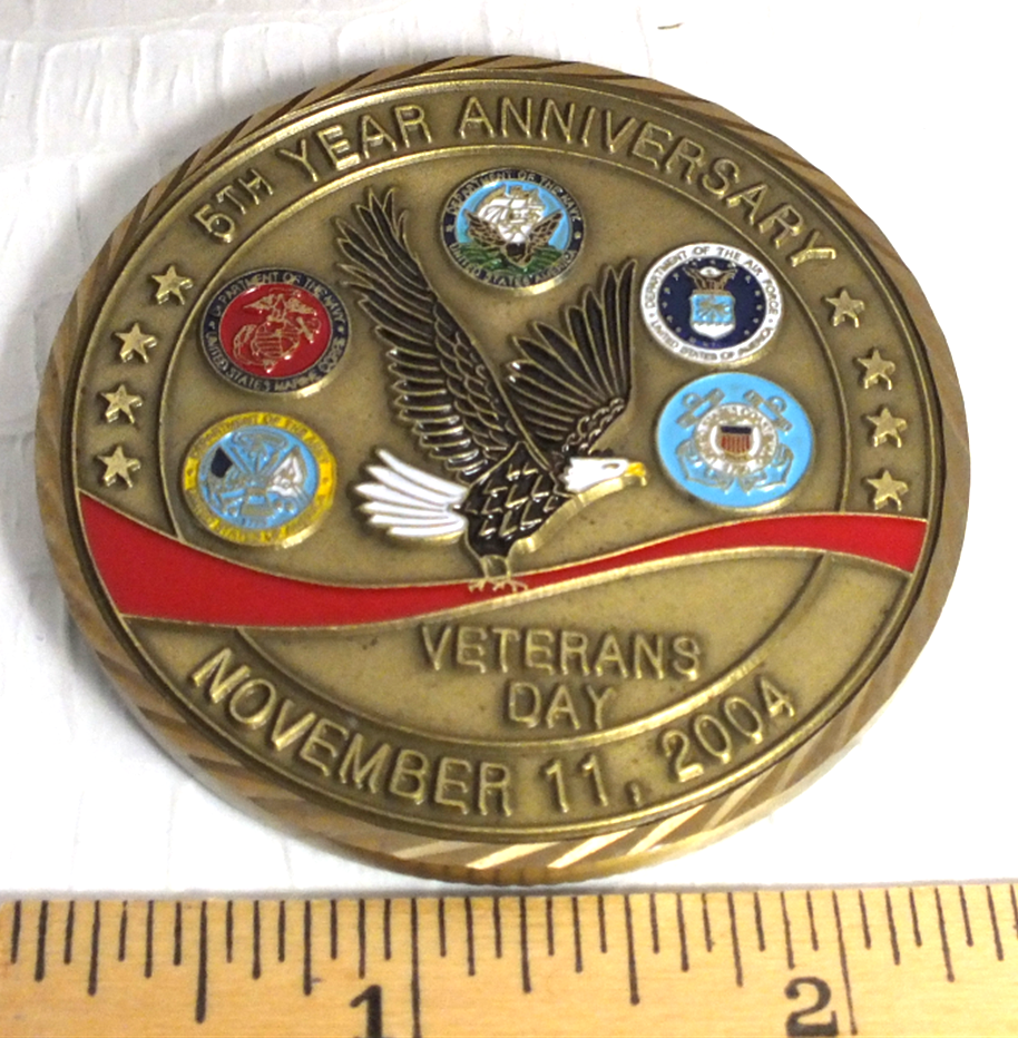 2004 Coca Cola Veterans Day Challenge Coin VIP Award 102 of 220 5th ...