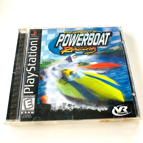VR Sports Powerboat Racing PlayStation 1 PS1 Complete CIB TESTED Black ...
