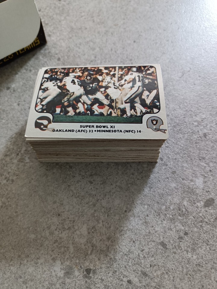 1977 Fleer Team Action Football Complete Set With Wax Pack, Wrappers ...