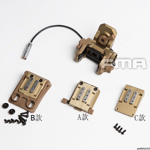 FMA Tactical Functional GSGM Helmet ANVIS 6/9 NVG Mount + 3* Helmet ...