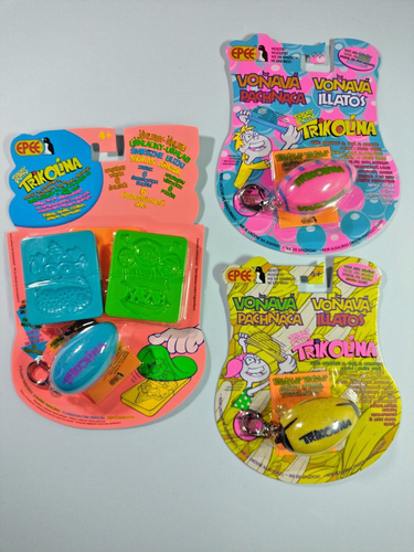 Moose Toys 1990s Tricky Putty - 3x Sealed Original - Bubblegum & Banana ...