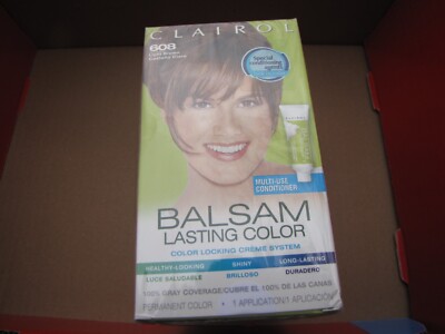 VINTAGE NEW OLD STOCK 3 LOT OF CLAIROL BALSAM COLOR #608 LIGHT BROWN ...