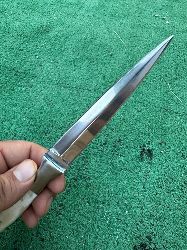 Toothpick Dagger Handmade D2 steel Dagger Hunting double edged Knife ...