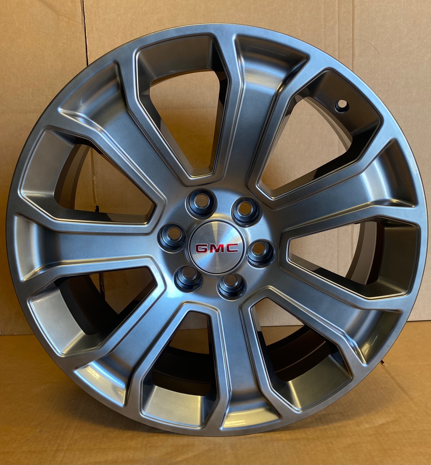 Set of 4 Brand New 22" '00-'18 GMC Sierra 1500 Yukon Hyper Grey Wheels ...