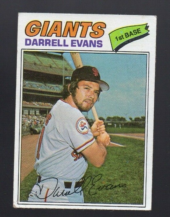 1977 TOPPS DARRELL EVANS #571 SAN FRANCISCO GIANTS | eBay