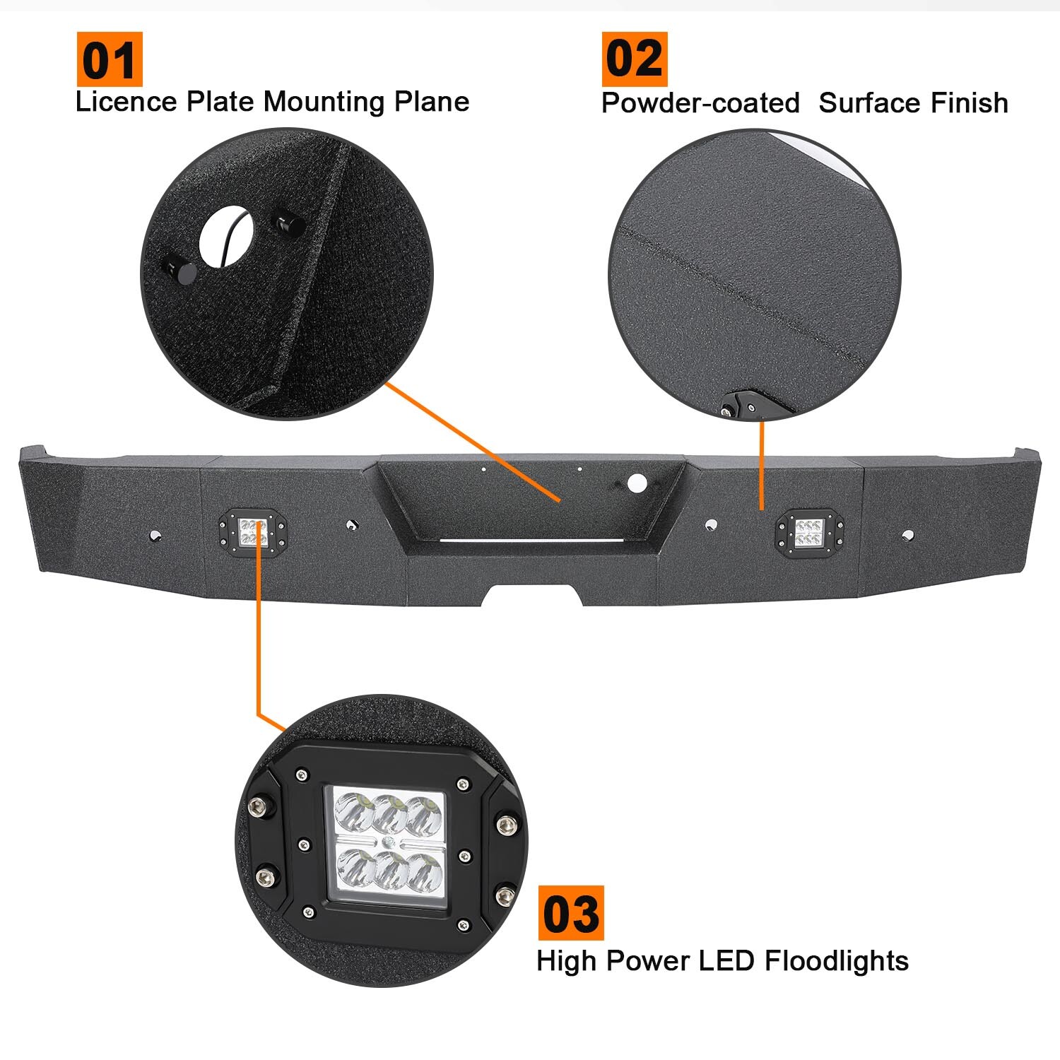 2007-2018 Chevrolet Silverado & GMC Sierra 1500 Heavy-Duty Rear Bumper ...