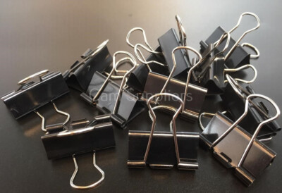 32mm Bulldog Foldback Clips Small Medium Paper Binder Removable Metal ...