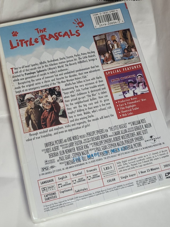 The Little Rascals (DVD, 1994) SEALED 25192003424 | eBay