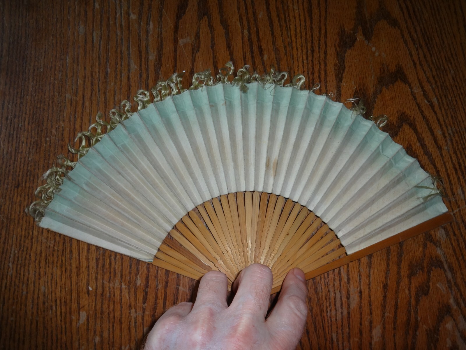 Antique 1800's Set of 2 Pleated Folding Hand Fans Han… - Gem