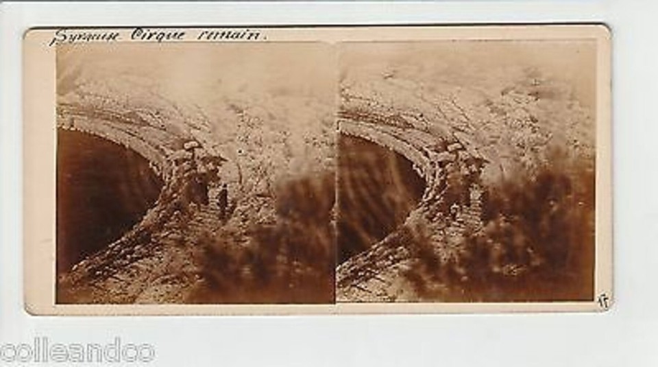 stereoscopic View / Stereo: ITALY SYRACUSE Greek Theatre + Roman Circus ...