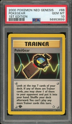 2000 Pokemon Neo Genesis 1st Edition #88 Pokegear PSA 10 Gem Mint | eBay
