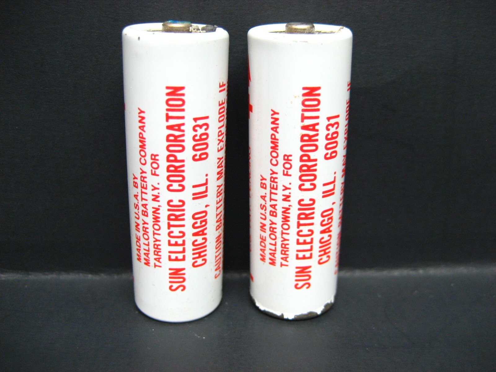 Pair Of Original Sun Tachometer Transmitter Batteries, Dead, For ...
