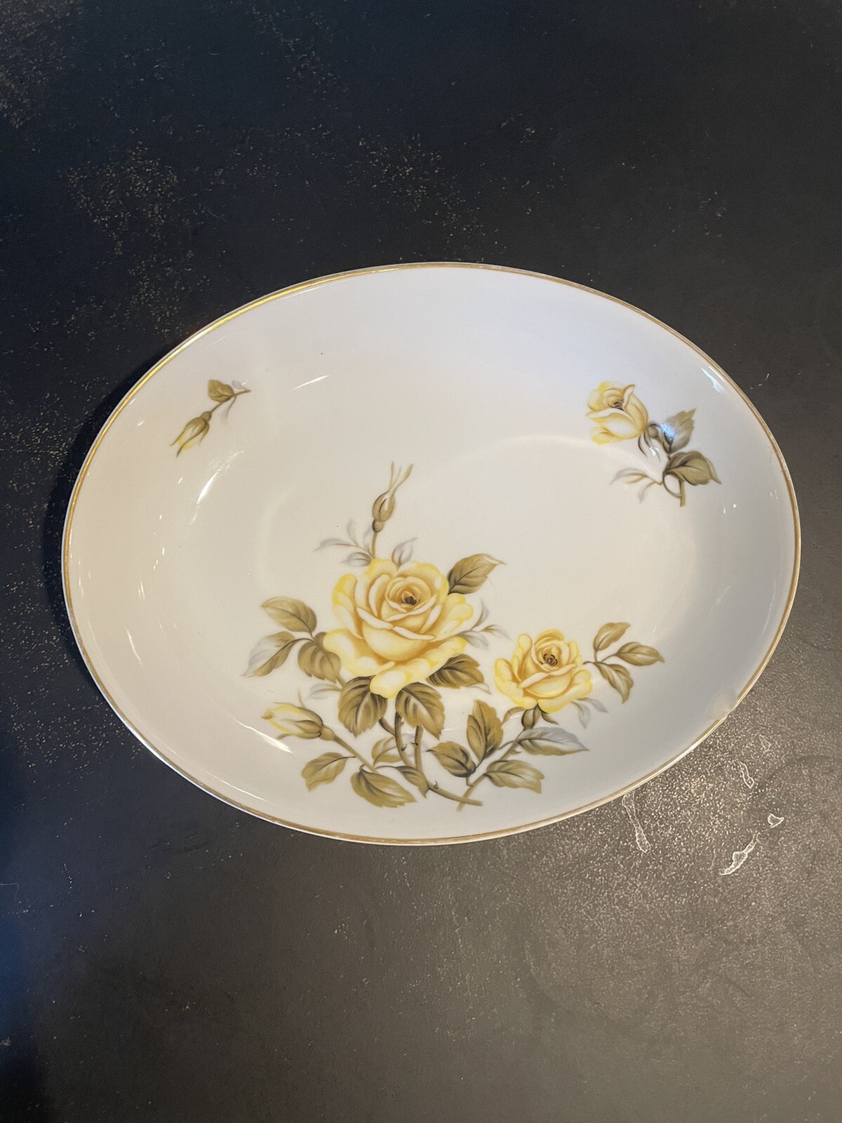 Harmony House Yellow Rose Fine China Oval Vegetable Bowl | eBay