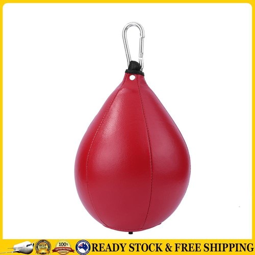 Pear Shape Speed Ball Swivel Boxing Punch Bag Punching Speedball (Red ...