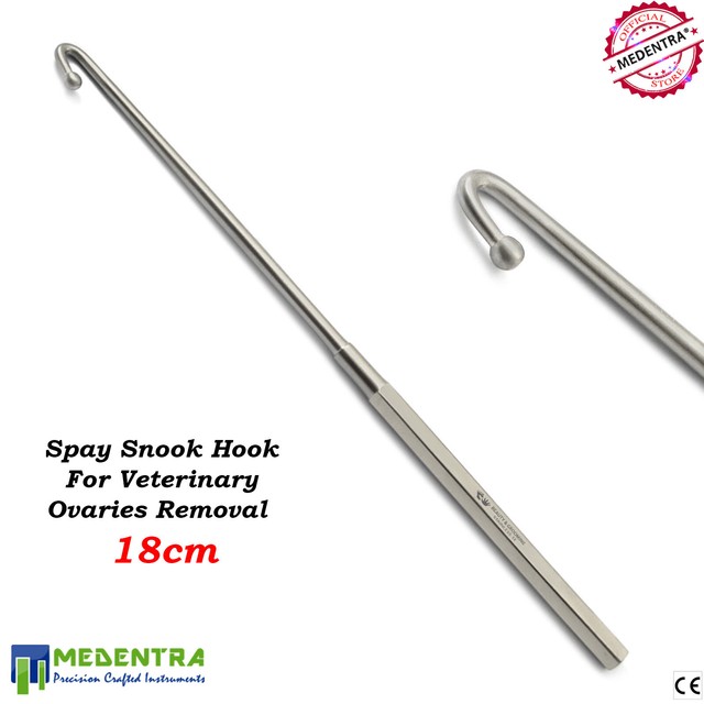 12pcs Spay Snook Hook for Ovaries Removal Surgical Veterinary ...
