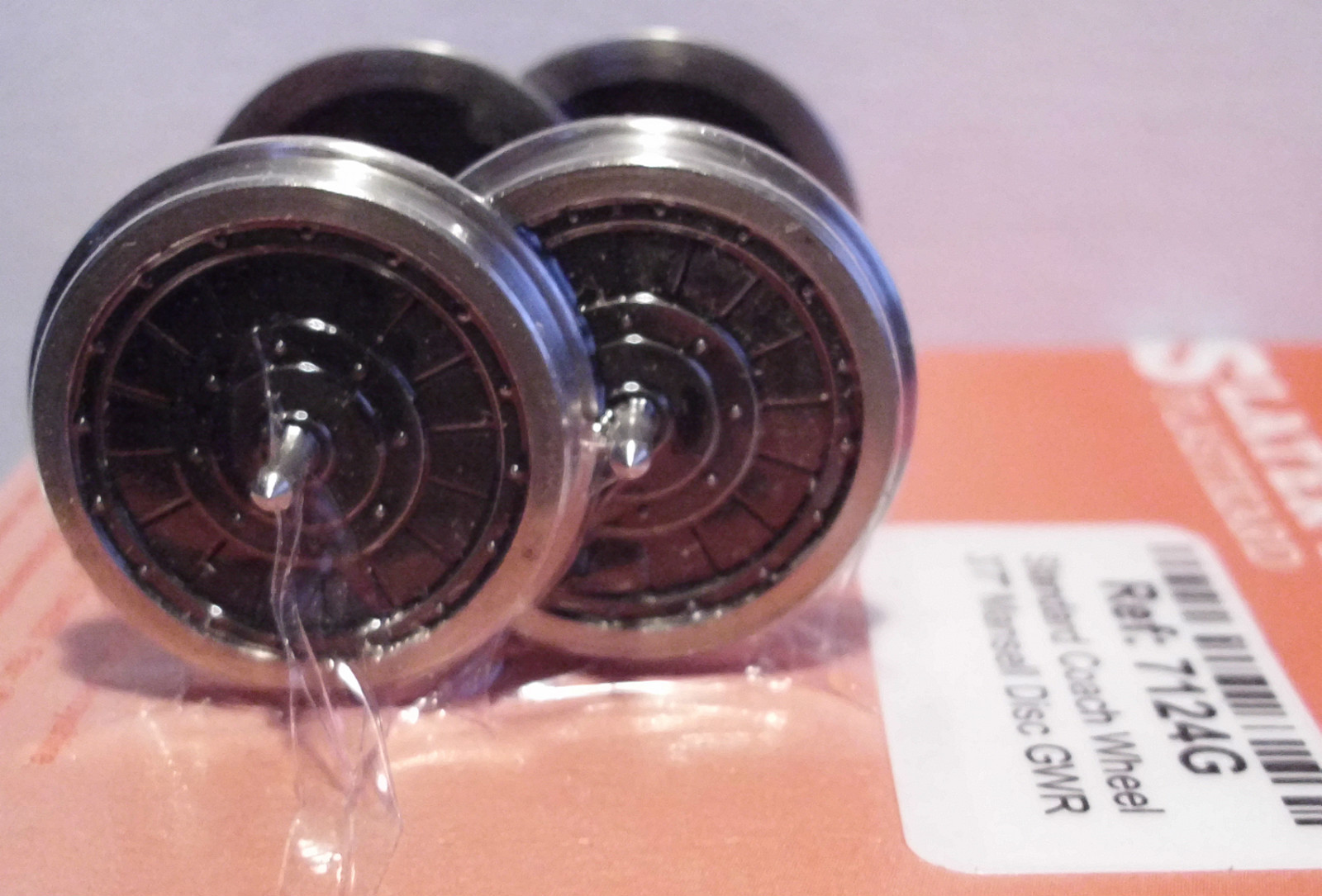 Slaters 7124G 1 x Pair Std Mansell Coach Wheels & Brass Bearings Kit 0 ...