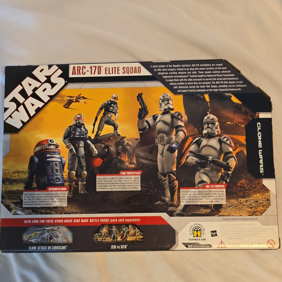 Star Wars Battle Packs ARC-170 Elite Squad Clone Wars 30th Anniversary ...