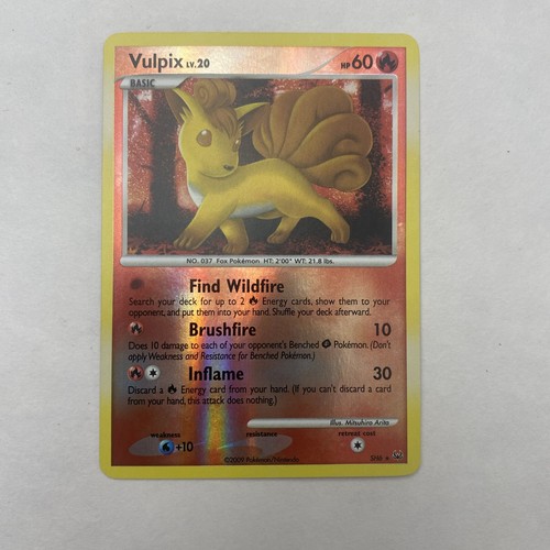 Vulpix SH6 2009 Platinum Set Pokemon Card Reverse Holo Shiny Secret ...