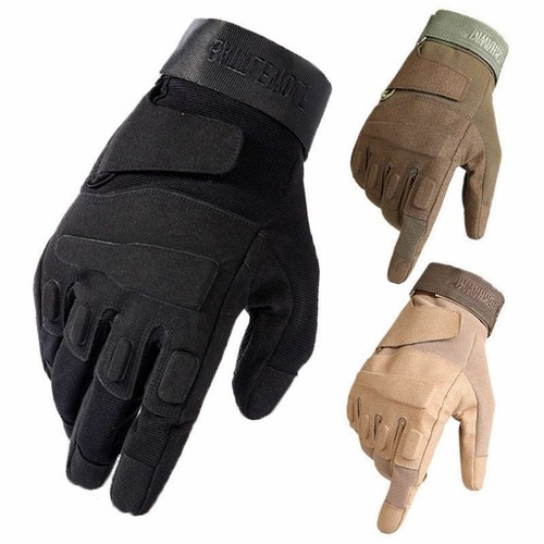 Tactical Military Full Finger Gloves SWAT CS Assault Police Security ...