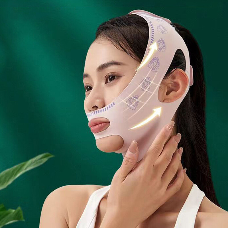 Facial Slimming Face Lift Up Band Mask Reduce Double Chin V-Line ...