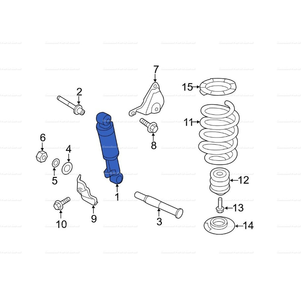 ⭐Genuine⭐ Rear Shock Absorber Assy 553102W100 for Hyundai Santa Fe Kia ...