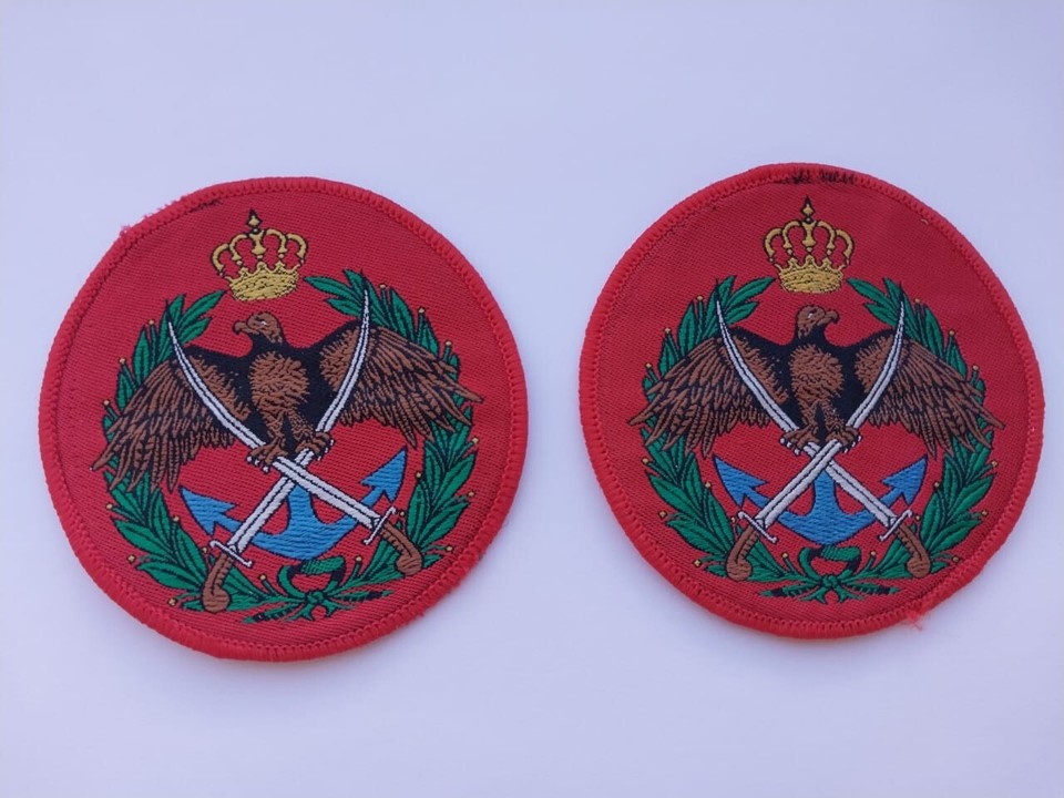 Jordan military Arab patch fabric shoulder emblem HQ chief staff desert ...