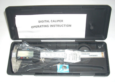Digital Caliper Stainless Bar Jaws Vernier Micrometer Inches MM w Case ...