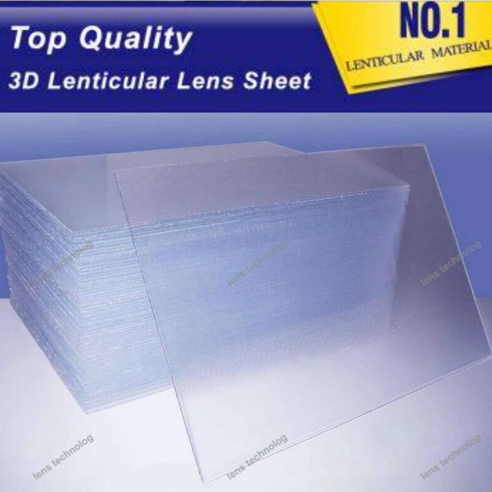 10X Lenticular Sheets A4 Lens 3D FLIP 75 LPI with Adhesive (8.3 x 11. 7 ...
