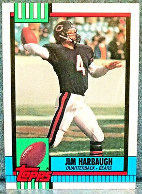 1990 Topps Football Card #366 Jim Harbaugh NM-M | eBay