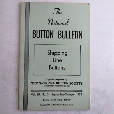 The National Button Bulletin Shipping Line Buttons Official Magazine Of ...
