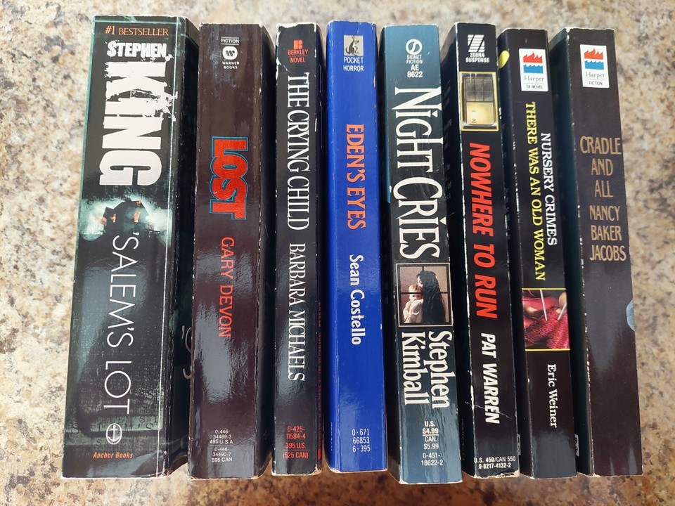 Lot of 8 Vintage Adult Horror Paperbacks - Like new condition. | eBay