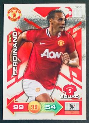 2011-12 Panini Adrenalyn XL Manchester United # 66 Rio Ferdinand Squad ...