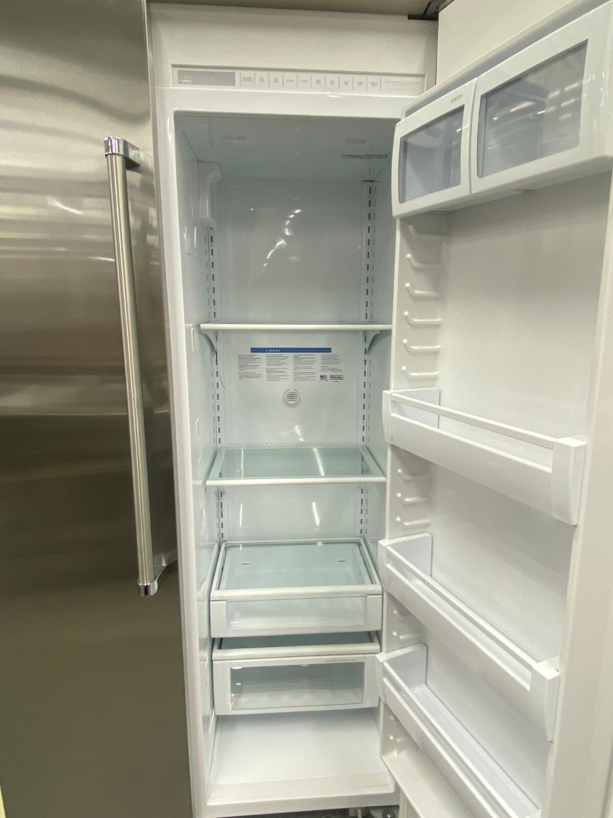 Viking VCSB5423SS 42" Built-In Side by Side Refrigerator, 25.32 Cu. Ft ...